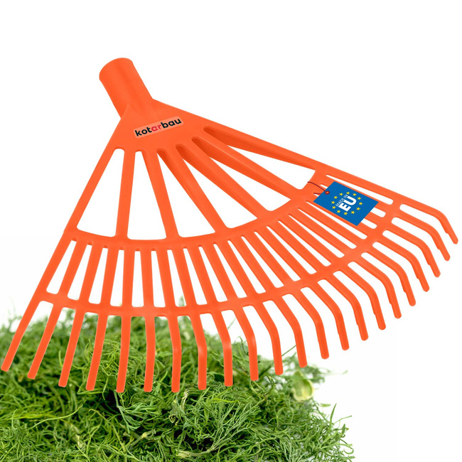 Greblă ventilator de grădină din plastic pentru frunze de iarbă 44 cm ...