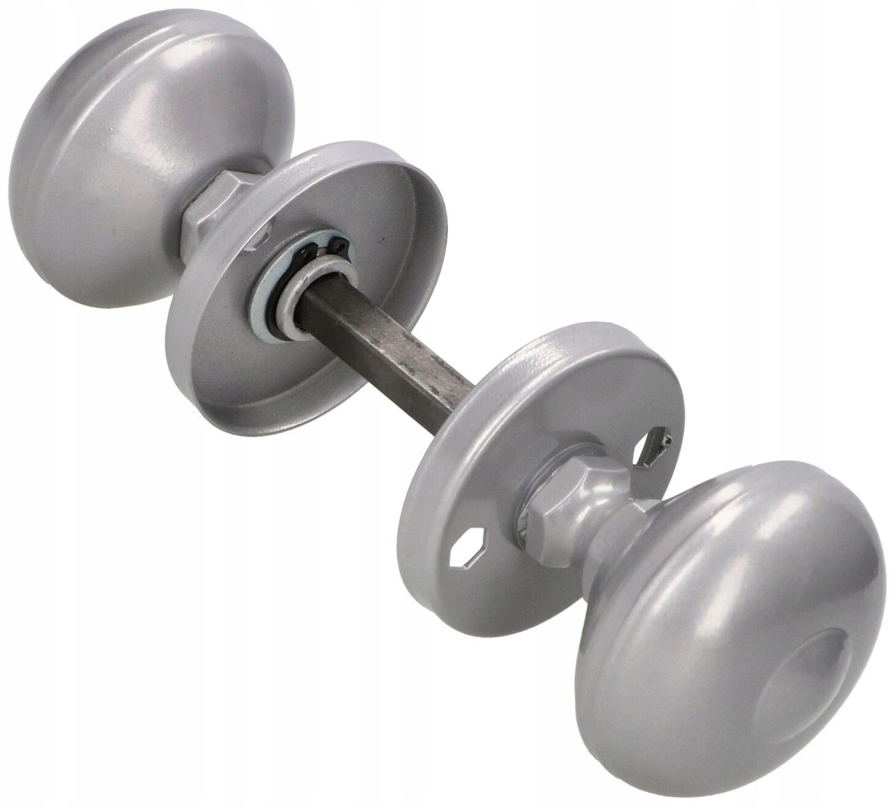 Mâner rotativ ușă rotund pentru porți uși - Culoare argintie argint ...