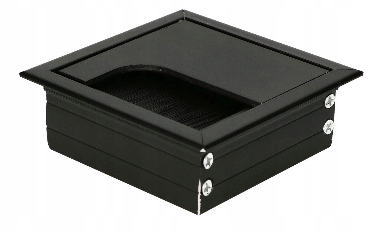 Suport pentru cabluri din aluminiu - găuri de mobilă negru 80x80 mm ...