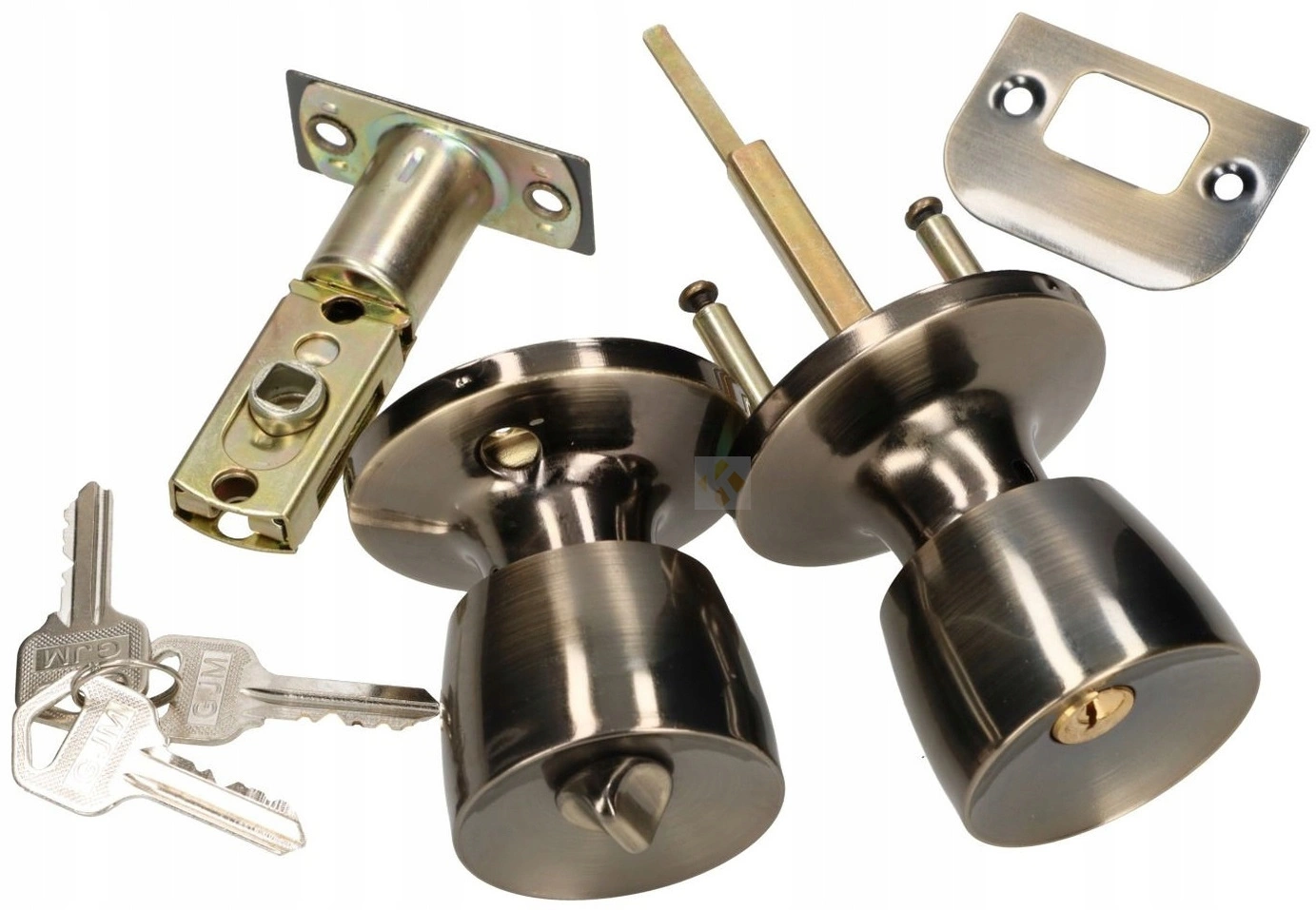 Buton rotativ cu încuietoare pentru uși cu chepeng patina patina ...