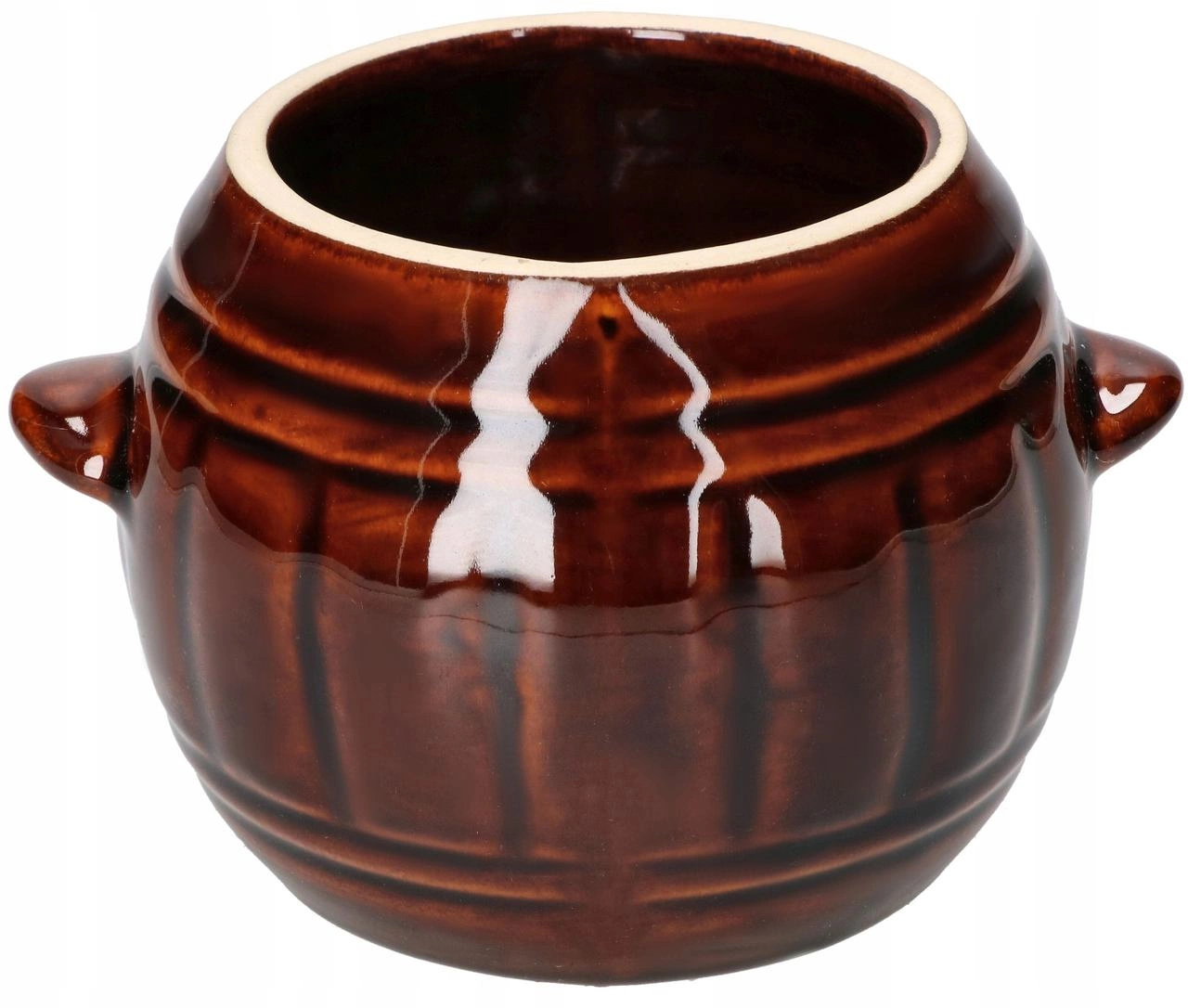 Butoi de gresie maro 1 l 1 l | Casă \ Bucătărie \ Ustensile de ...