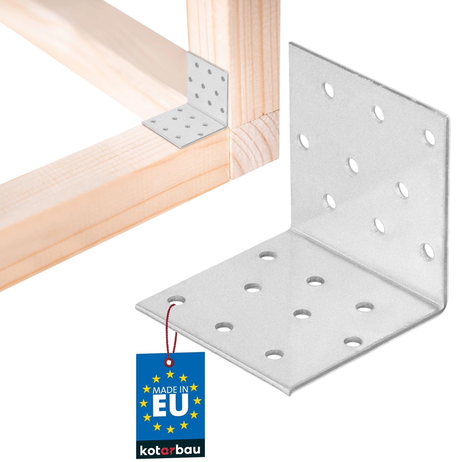 Colțar zincat pentru dulgherie 60×60×60 mm 1 buc. | Construcții ...