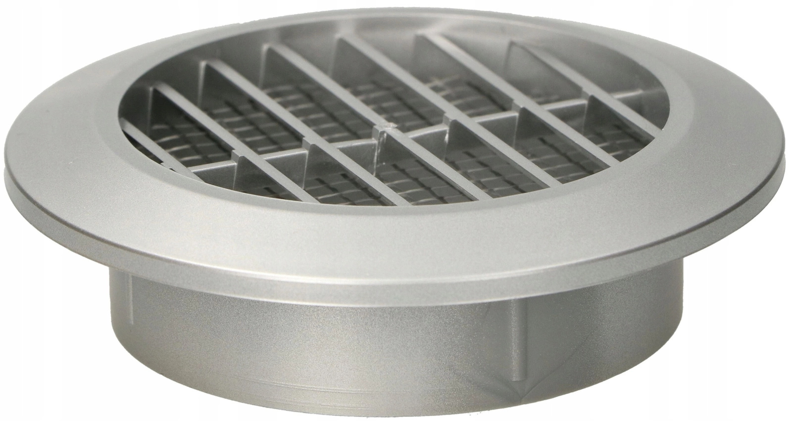 Grilaj de ventilație rotund fi 60 mm cu plasă - Culoare satinată ...